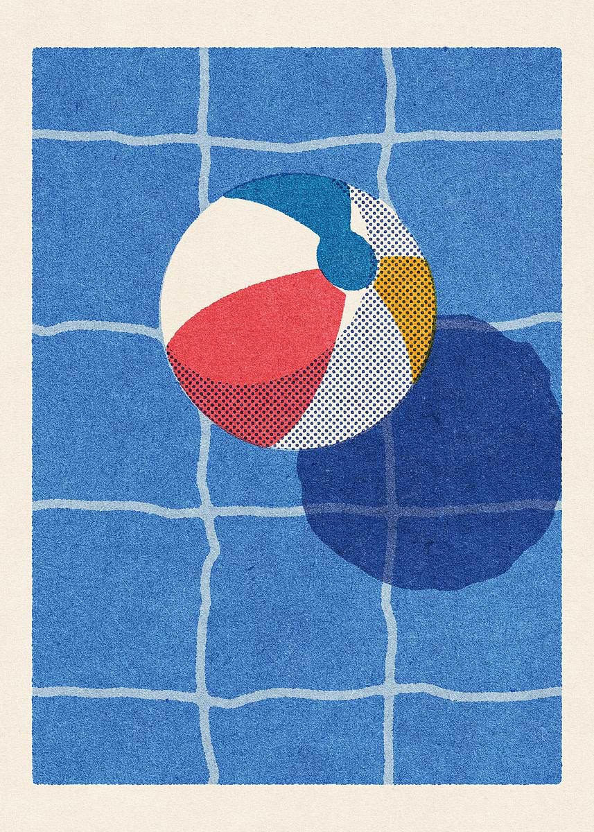 'Beach Ball II' Poster, picture, metal print, paint by Daniel Coulmann ...