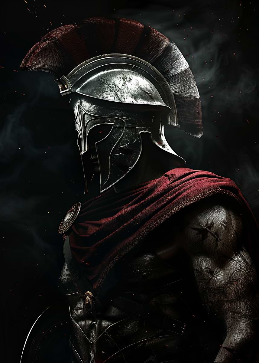 'Spartan prepare to War' Poster, picture, metal print, paint by ...