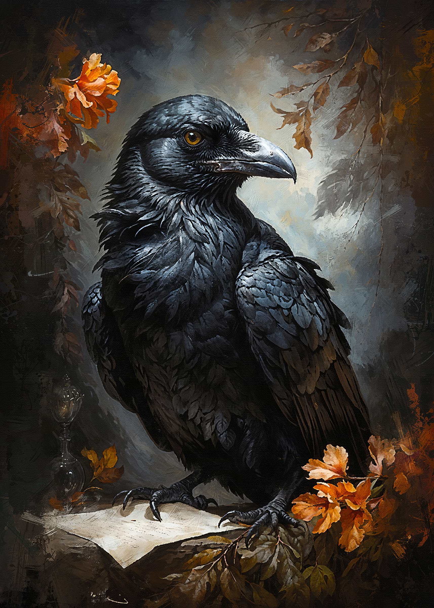 'The Raven Scholar' Poster, picture, metal print, paint by FlyingBlade ...