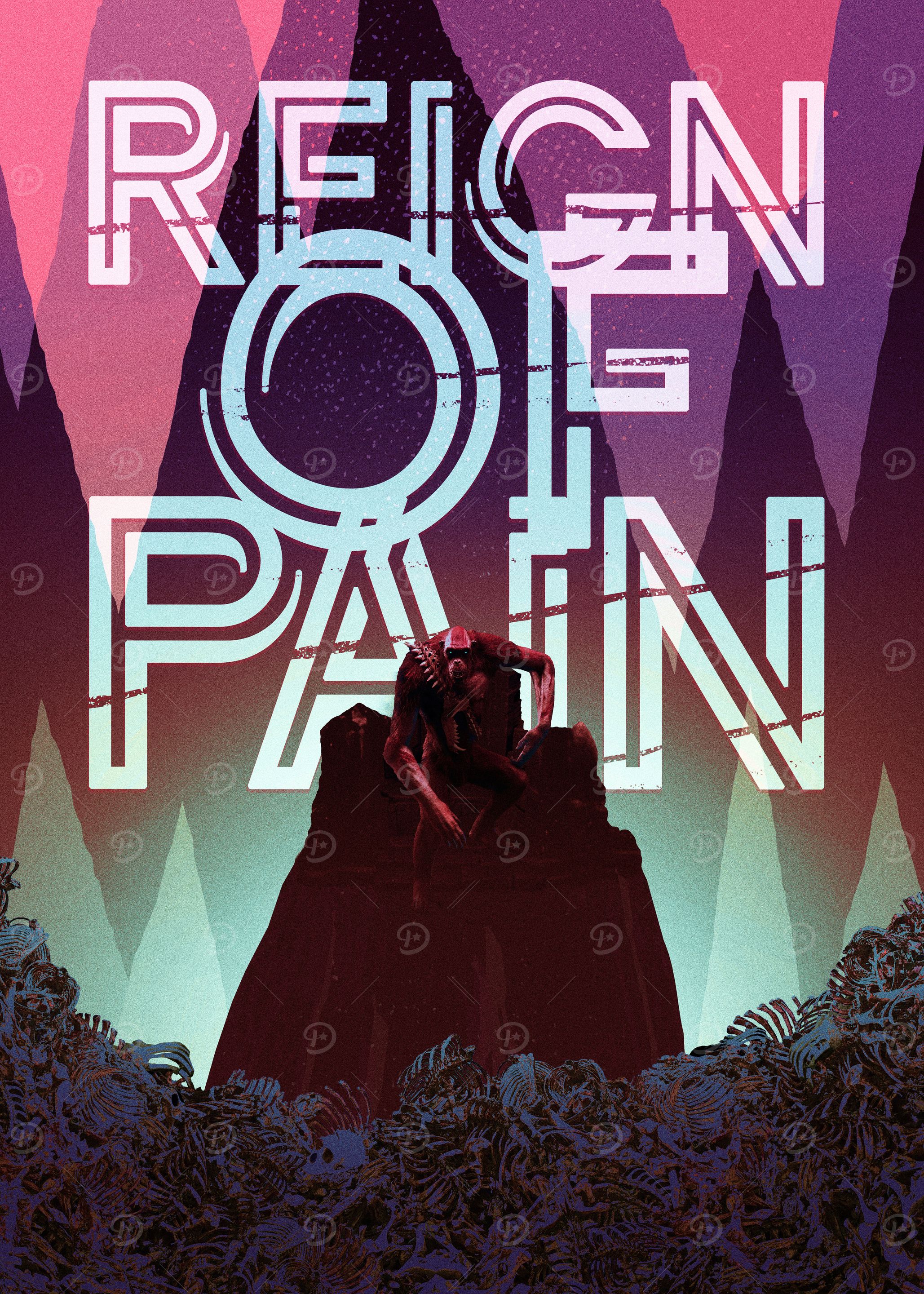 'Reign of Pain Scar King' Poster, picture, metal print, paint by ...