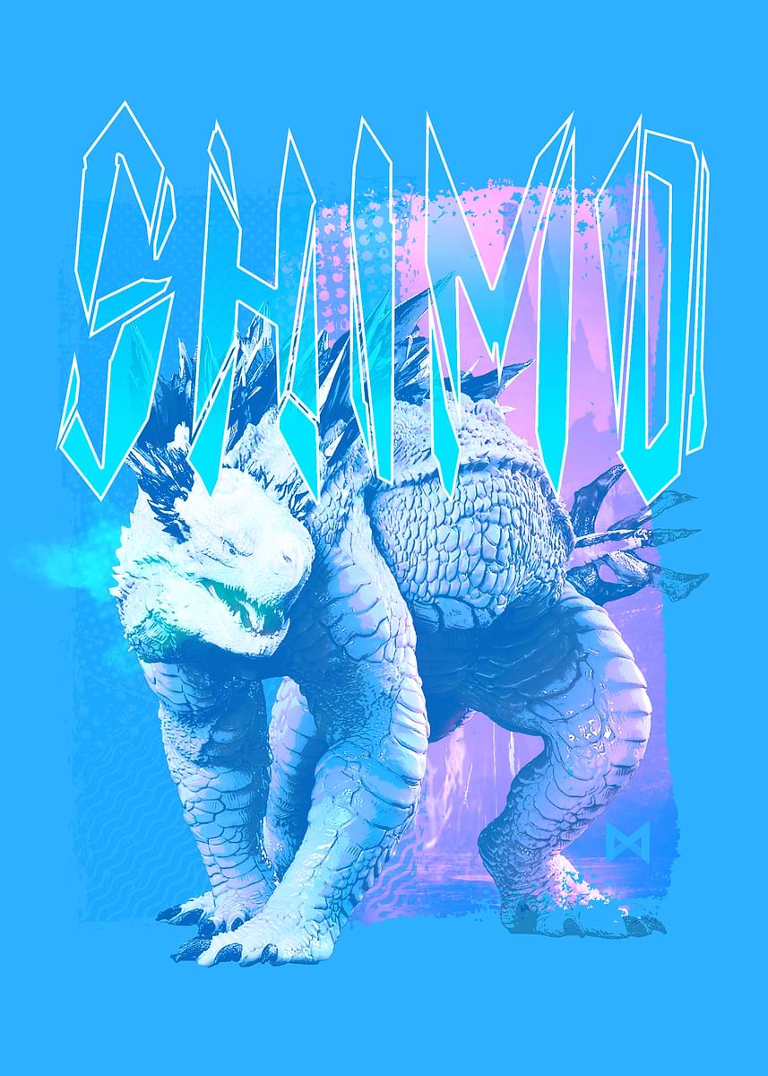 'Shimo Blue' Poster, picture, metal print, paint by Godzilla x Kong ...