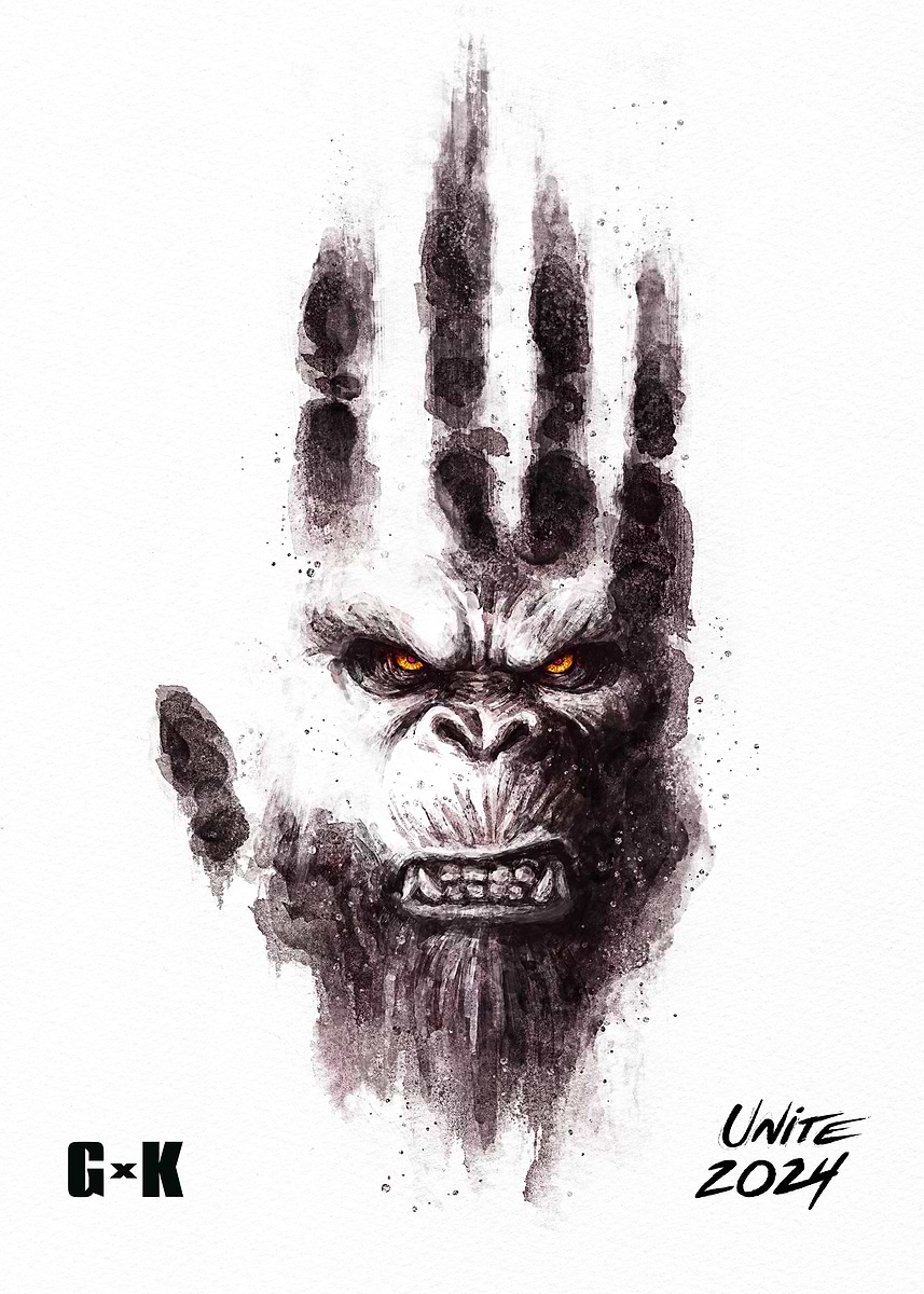 'Kong Hand print' Poster, picture, metal print, paint by Godzilla x ...