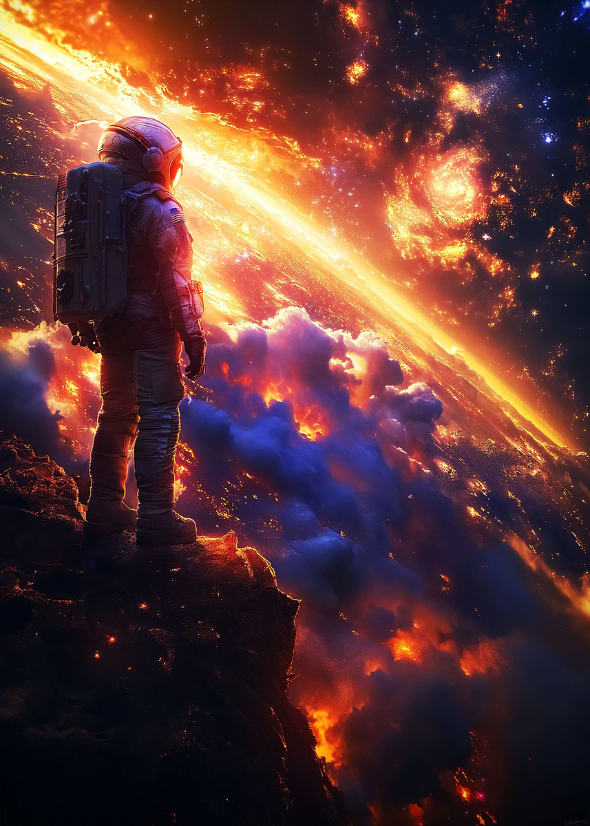'Space Scene' Poster, picture, metal print, paint by Undermountain ...