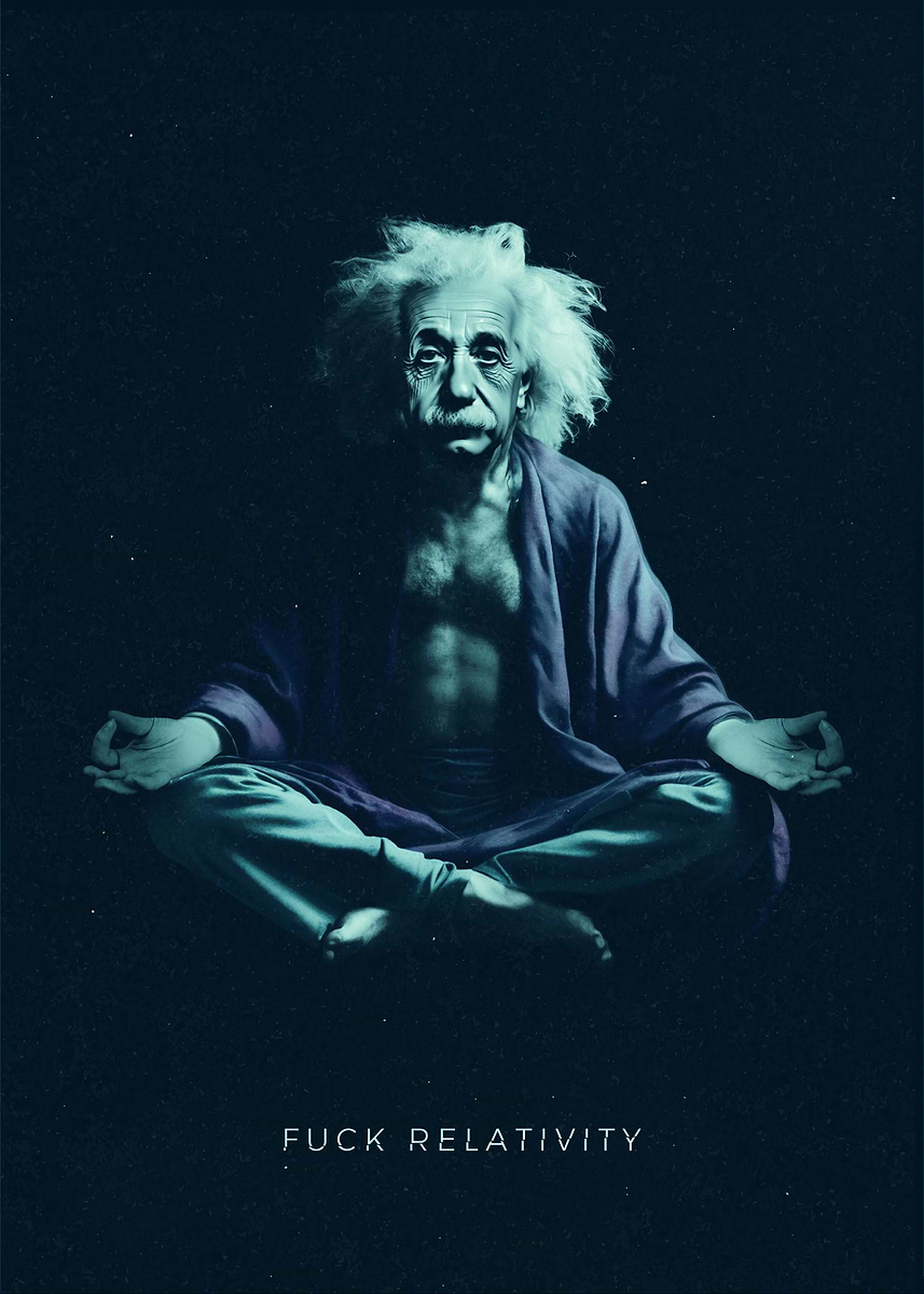'Funny Albert Einstein' Poster, picture, metal print, paint by Arturo ...
