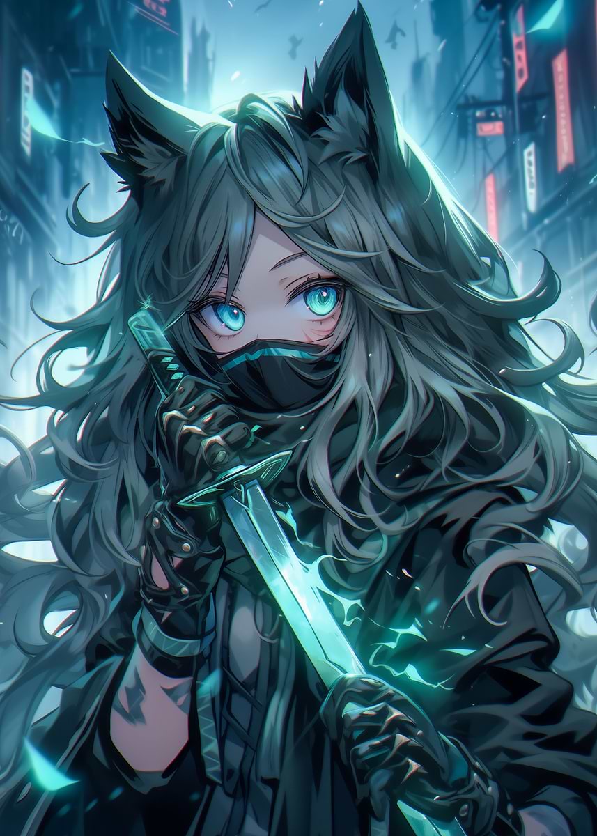 'Green Assassin' Poster, picture, metal print, paint by Vizio | Displate