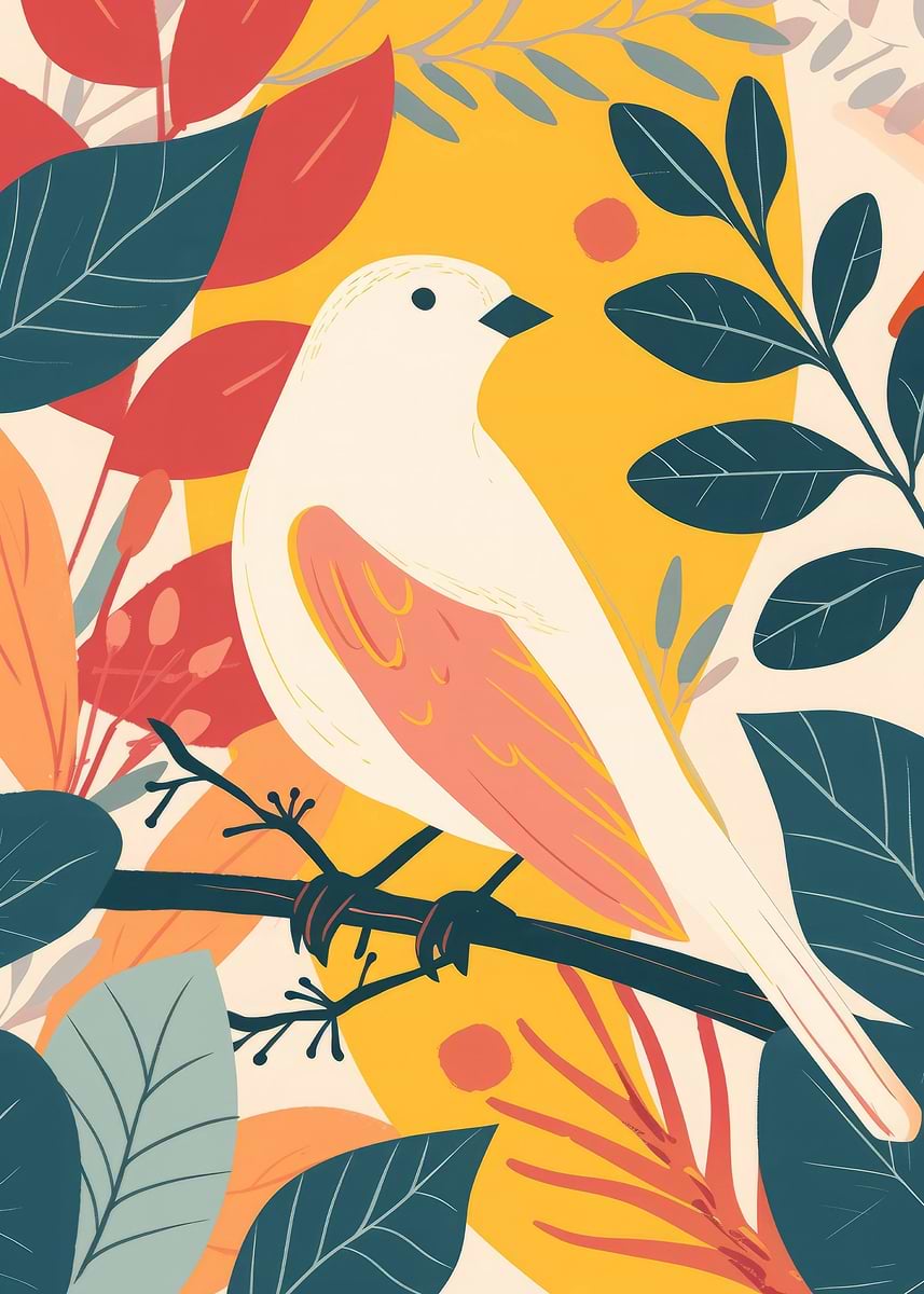 'Minimalist Floral' Poster, picture, metal print, paint by Qreative ...