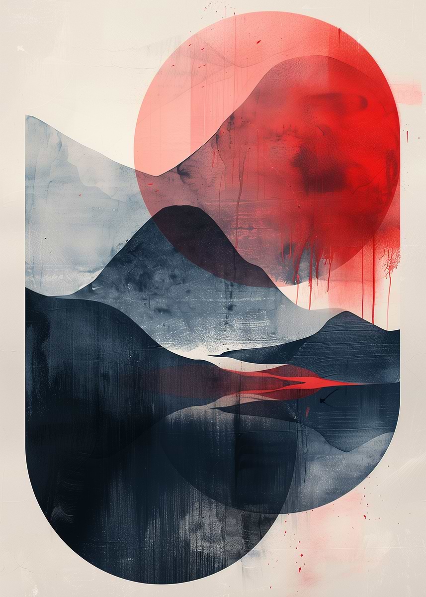 'Abstract Shape Elegance' Poster, picture, metal print, paint by ...