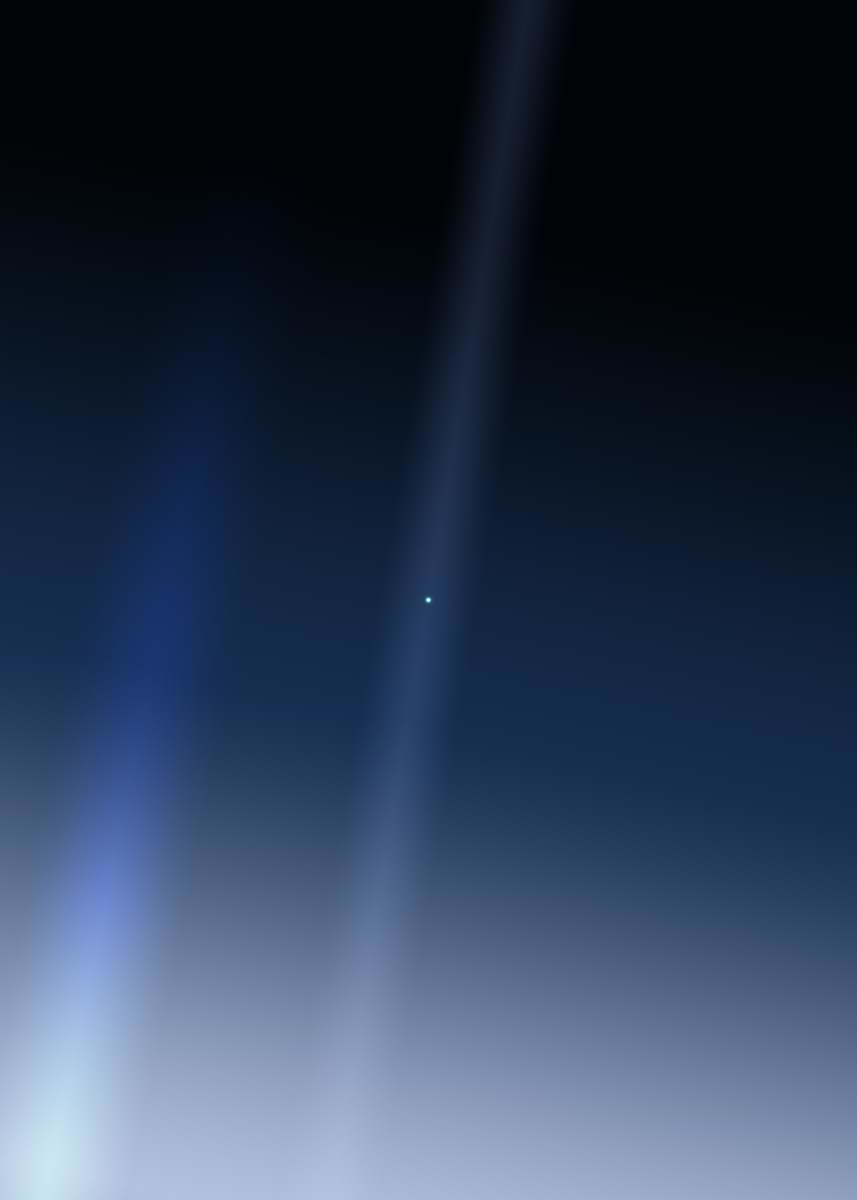 'Pale Blue Dot vector art' Poster, picture, metal print, paint by ...