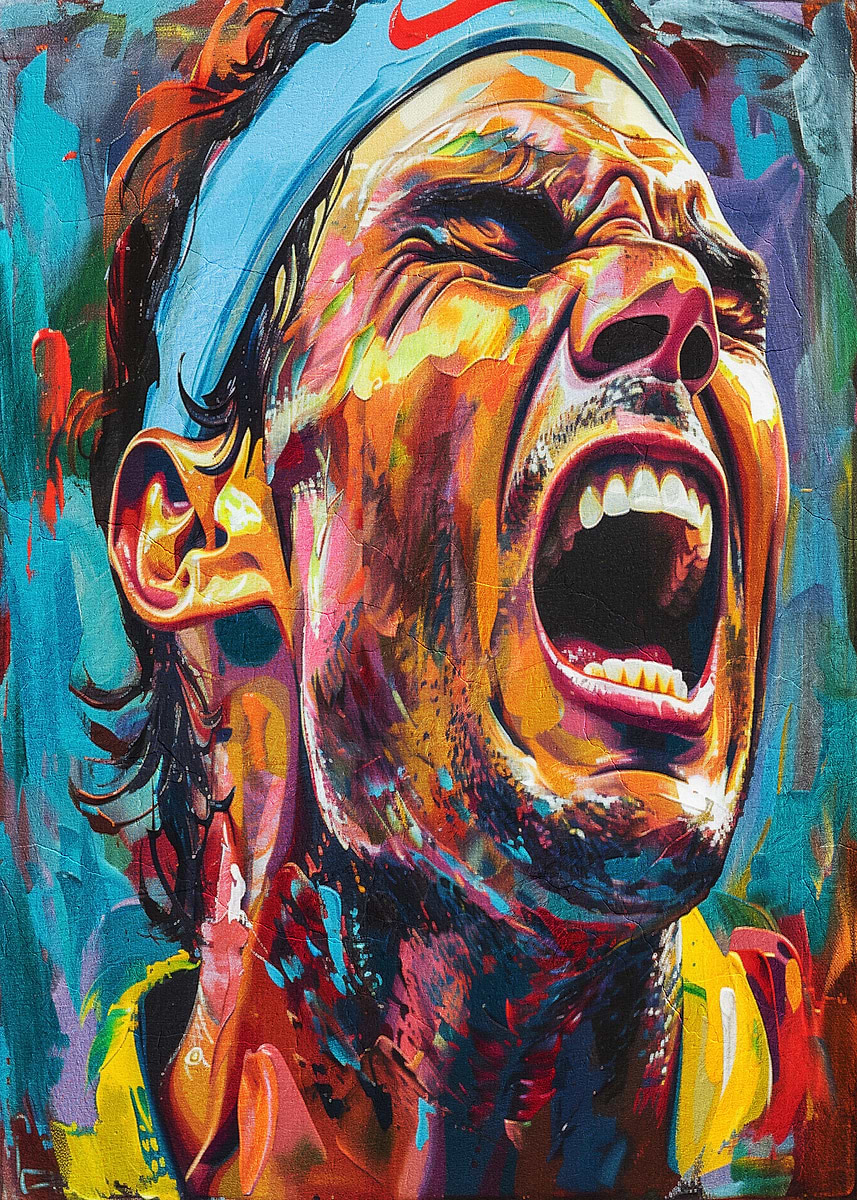 'R Nadal' Poster, picture, metal print, paint by Ummi Art | Displate