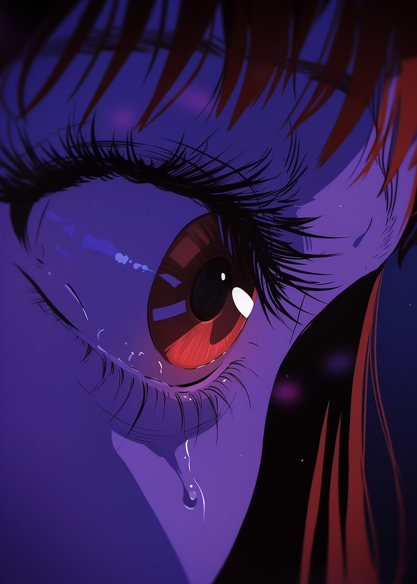 'Nightfall Weeping' Poster, picture, metal print, paint by ...