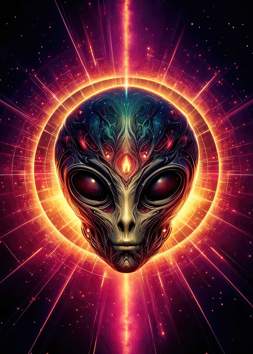 'Mystic Alien Art' Poster, picture, metal print, paint by Markus von ...
