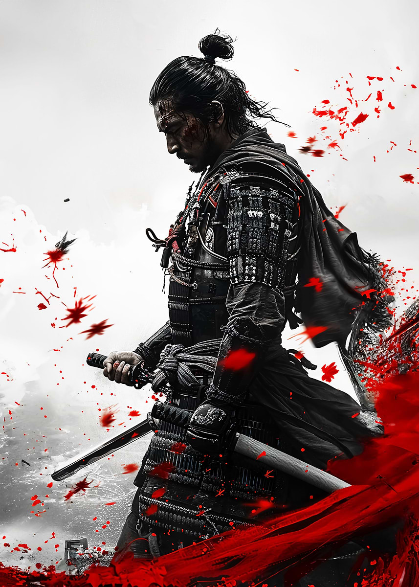 'Japanese Warrior' Poster, picture, metal print, paint by Undermountain ...