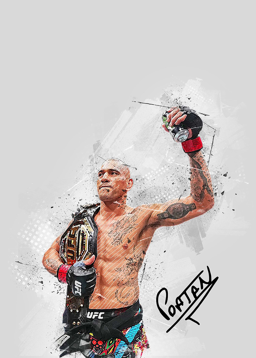 'Alex Pereira ' Poster, picture, metal print, paint by SA KE | Displate