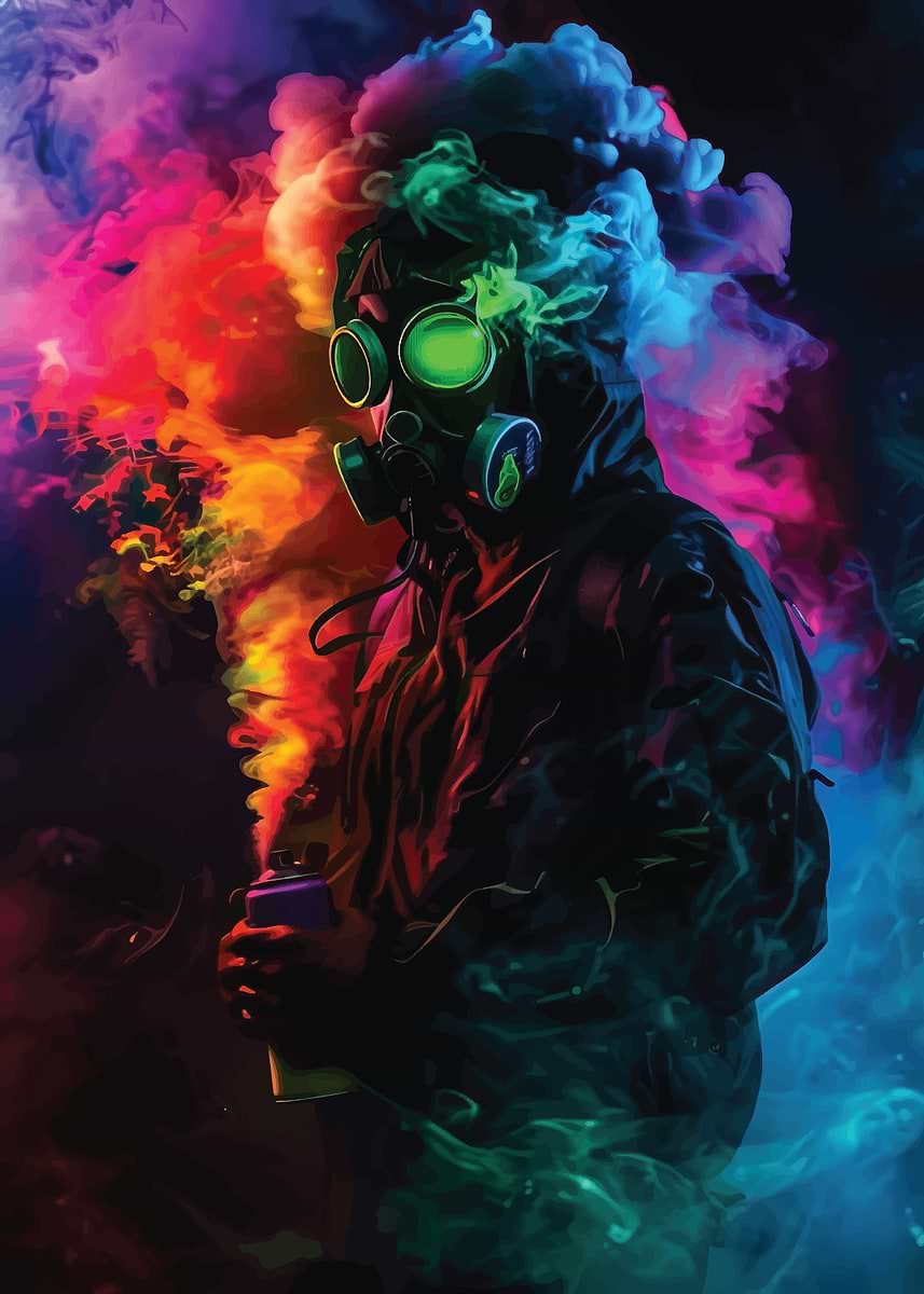 'GAS MASK VECTOR ART' Poster, picture, metal print, paint by Kilua ...