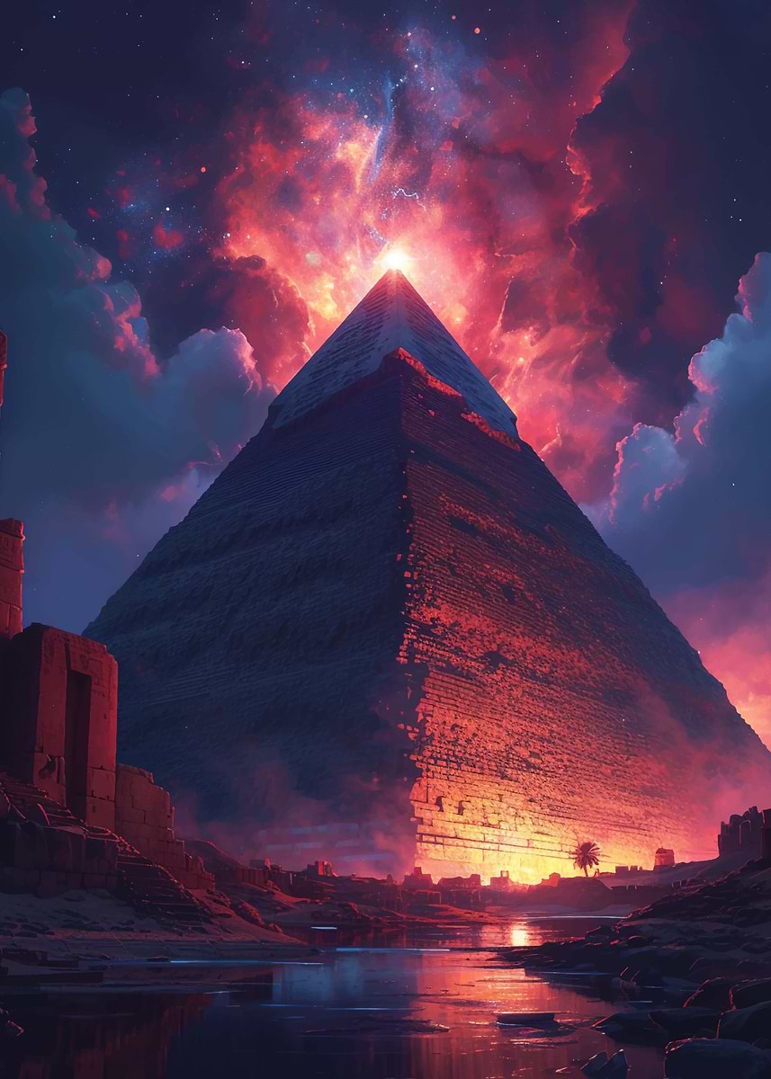 'Egyptian Pyramids' Poster, picture, metal print, paint by nguyencao ...
