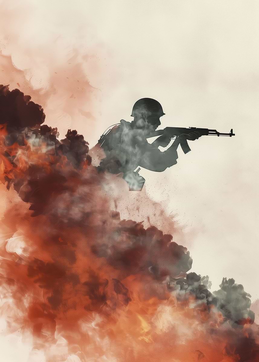 'The Gaming Soldier Art' Poster, picture, metal print, paint by ...