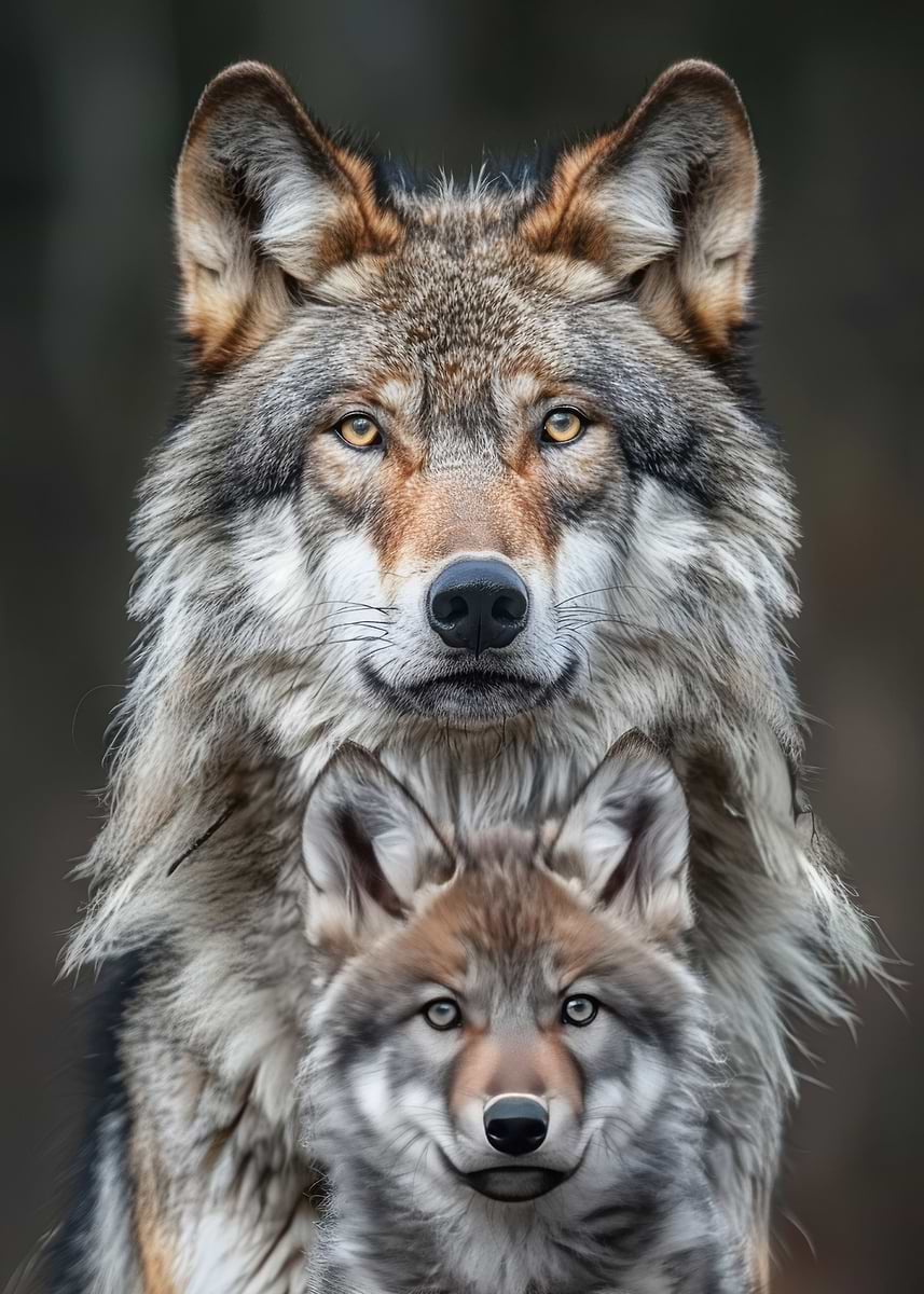 'Animal Family' Poster, picture, metal print, paint by Morgan Yon ...