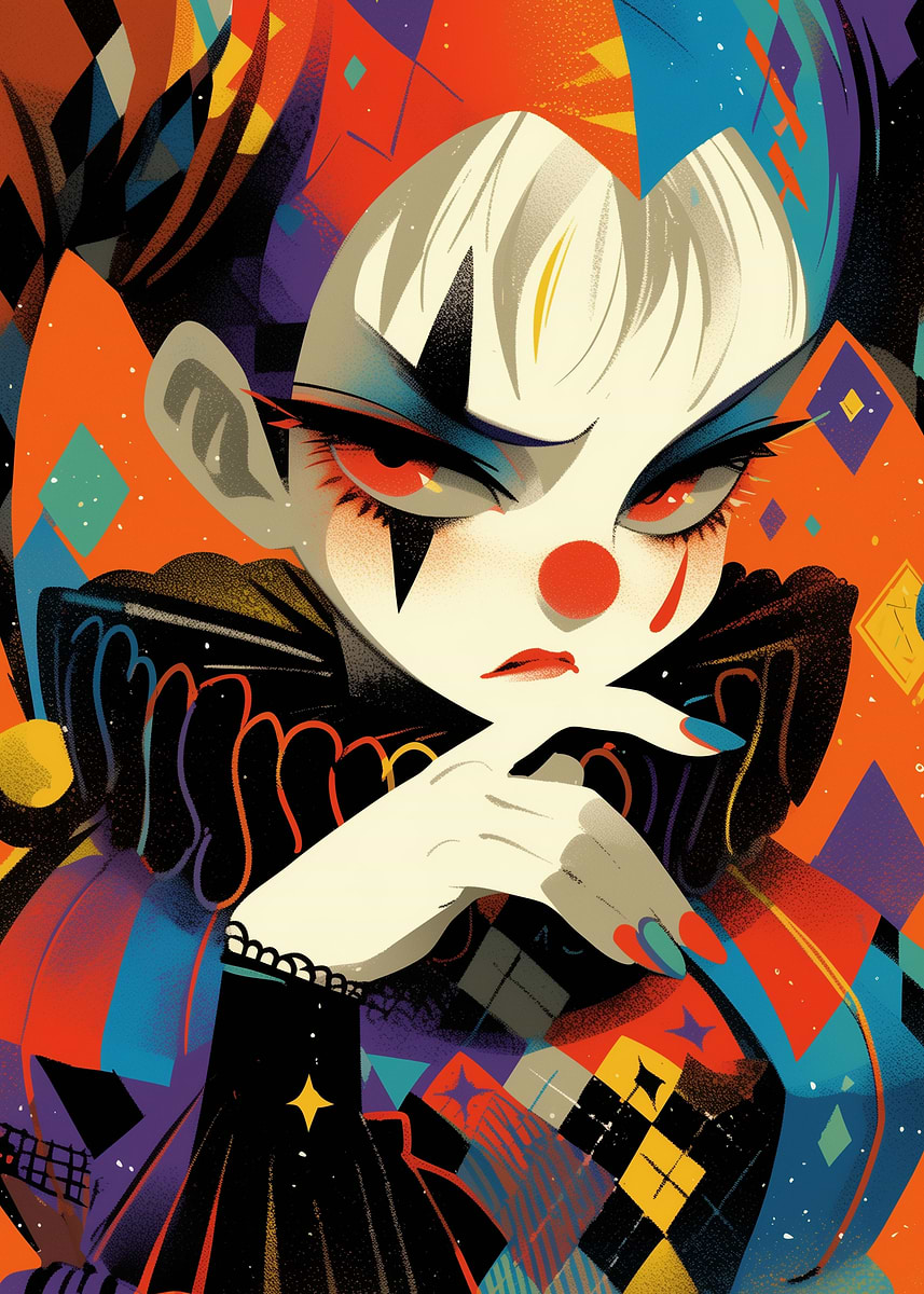 'Jester Core' Poster, picture, metal print, paint by Tomorrow Artz ...