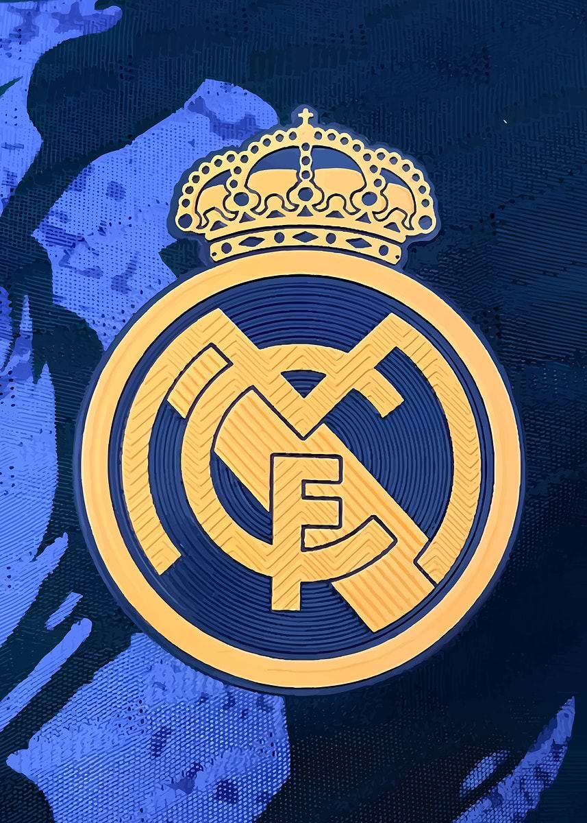 'Real Madrid in Blue' Poster, picture, metal print, paint by Zeds ...