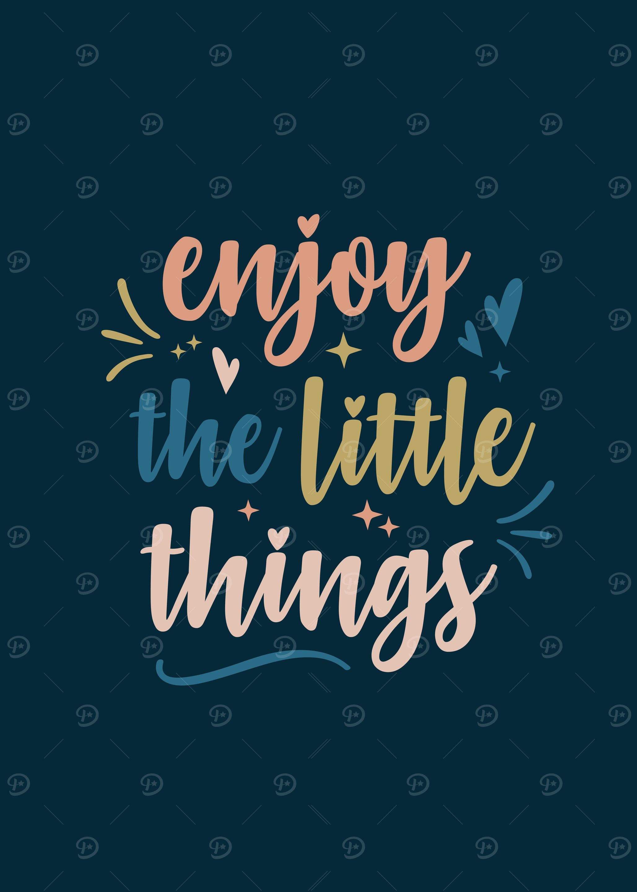 'Enjoy the little things' Poster, picture, metal print, paint by Ale ...