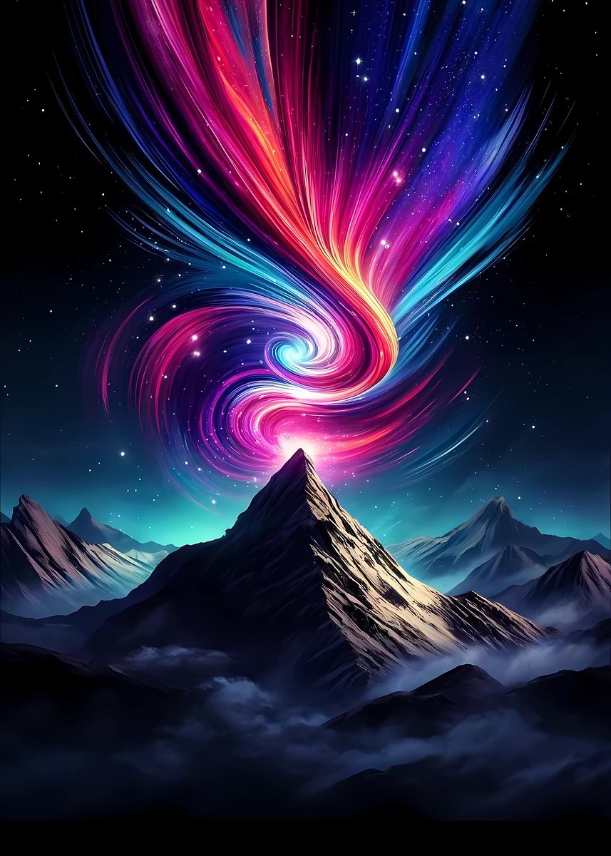 'Magic Mountain' Poster, picture, metal print, paint by Dystopian ...
