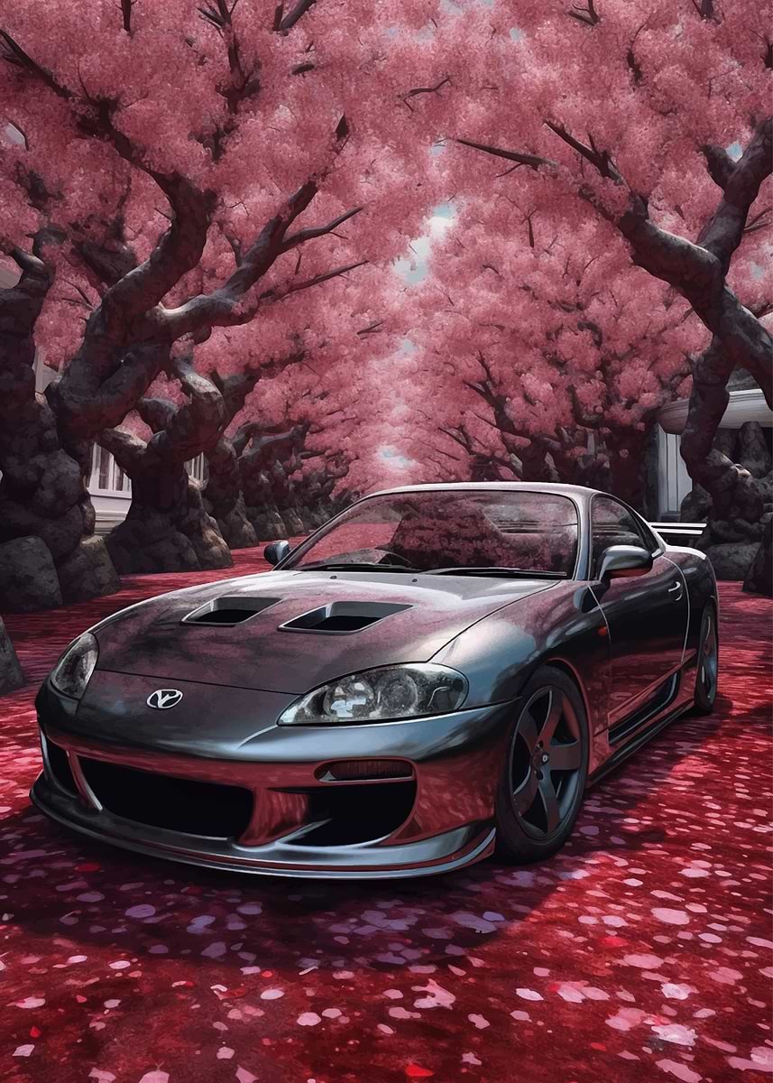 'Cherry Blossom Supra' Poster, picture, metal print, paint by Anima Art ...