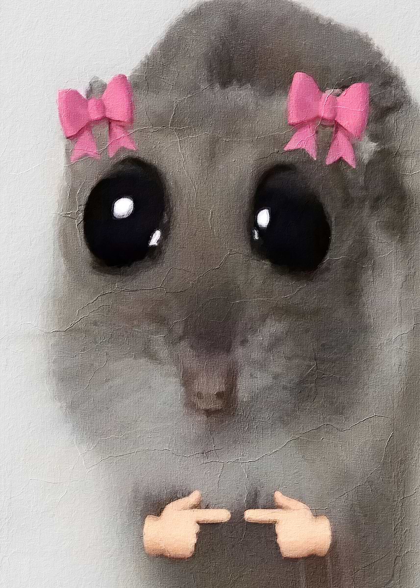 'Hamster Meme' Poster, picture, metal print, paint by Meme Daily | Displate