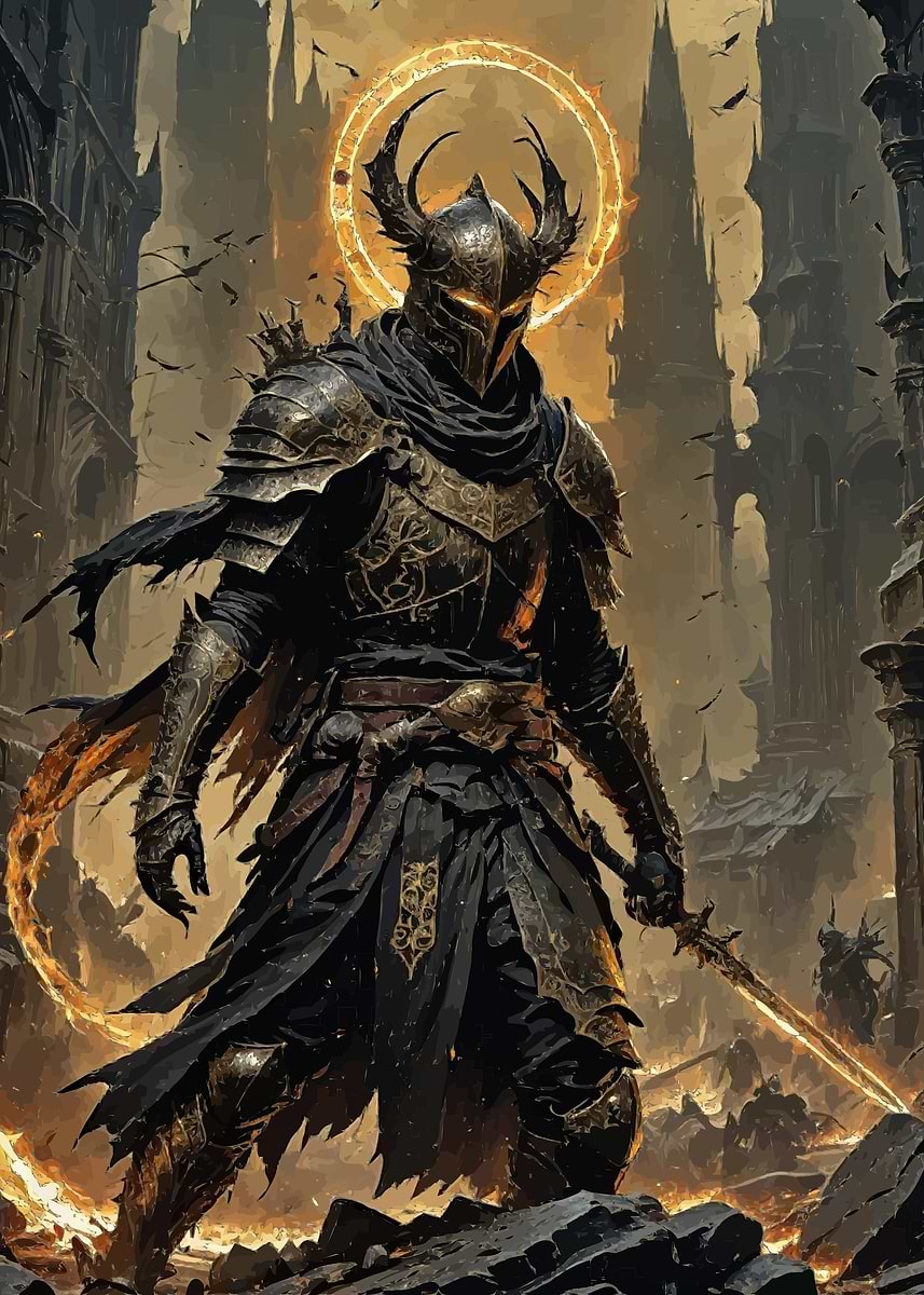 'Aurtoriz the Soul Warden' Poster, picture, metal print, paint by ...