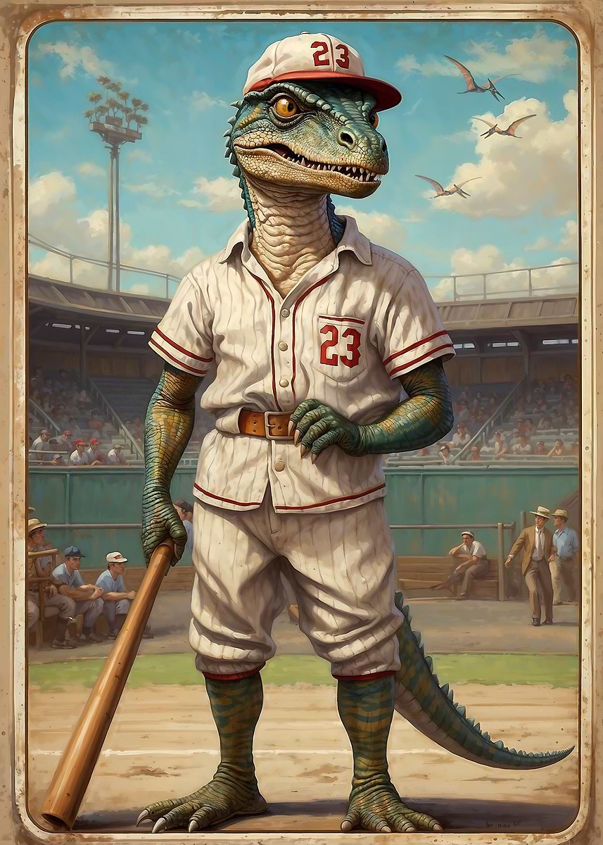 'Dino Diamond Hero 23' Poster, picture, metal print, paint by Mudge ...