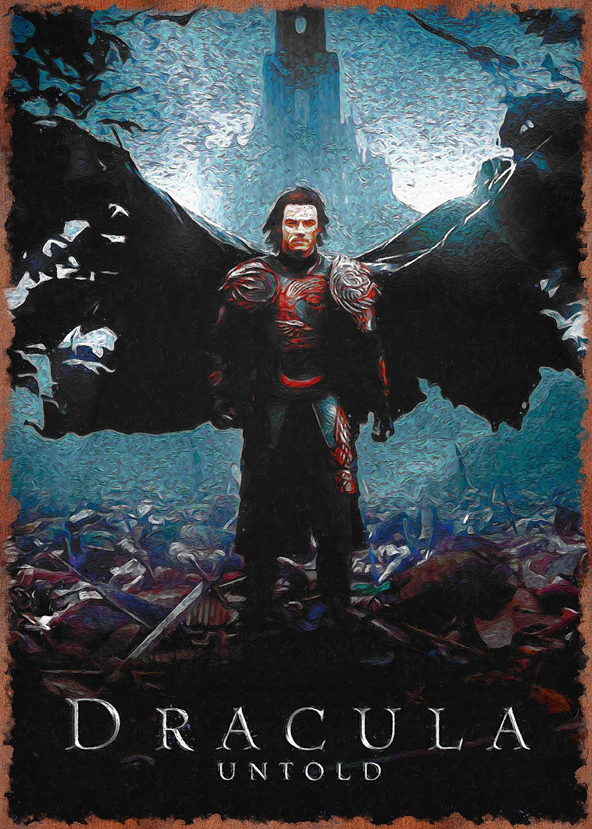 'Painting of Dracula untold' Poster, picture, metal print, paint by ...