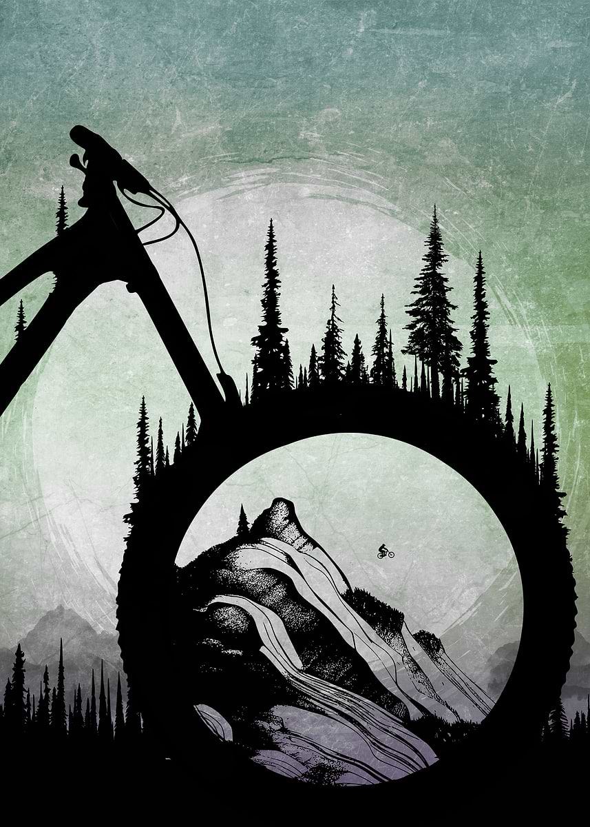 'Enduro Bike ' Poster, picture, metal print, paint by Forestpunks Store ...