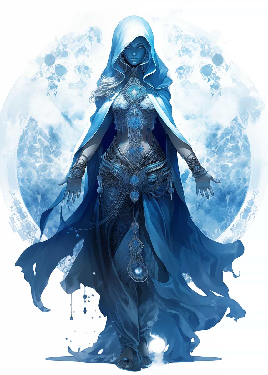 'Ice Monk' Poster, picture, metal print, paint by Boot Hill | Displate