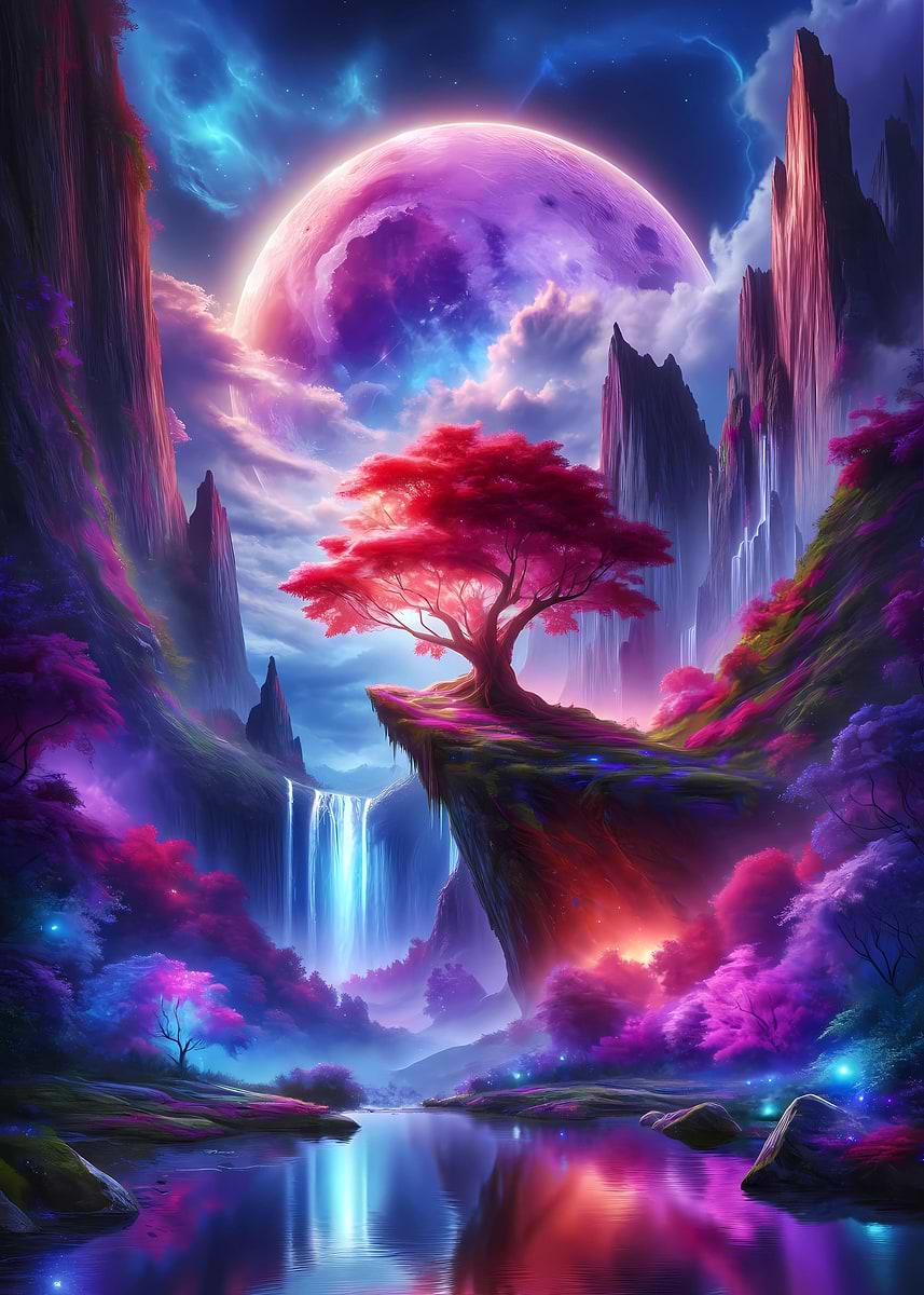 'Fantasy Land' Poster, picture, metal print, paint by Dystopian Artwork ...