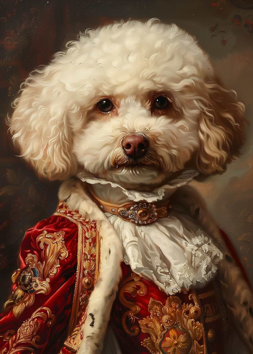 'Bichon Frise Portrait' Poster, picture, metal print, paint by Ludo ...