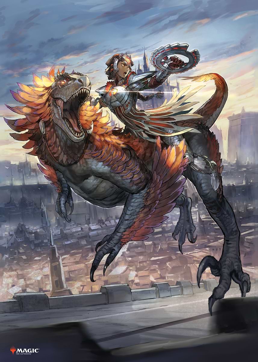 'Huatli, the Sun’s Heart' Poster, picture, metal print, paint by Magic ...