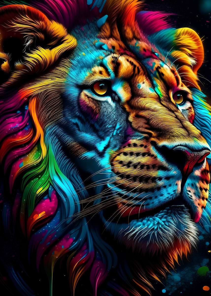 'Amani' Poster, picture, metal print, paint by Art Attack | Displate