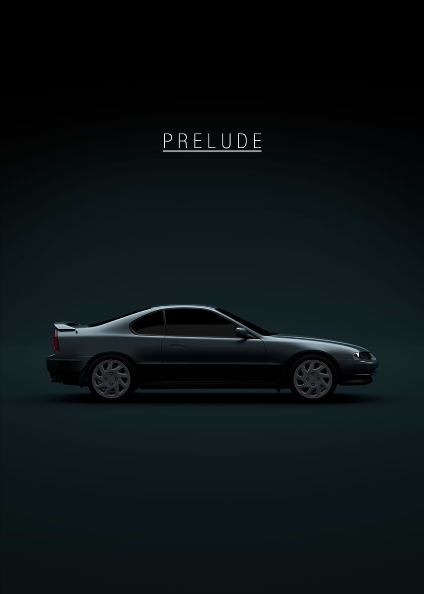 'Honda Prelude 1994' Poster, picture, metal print, paint by 21 MXM ...