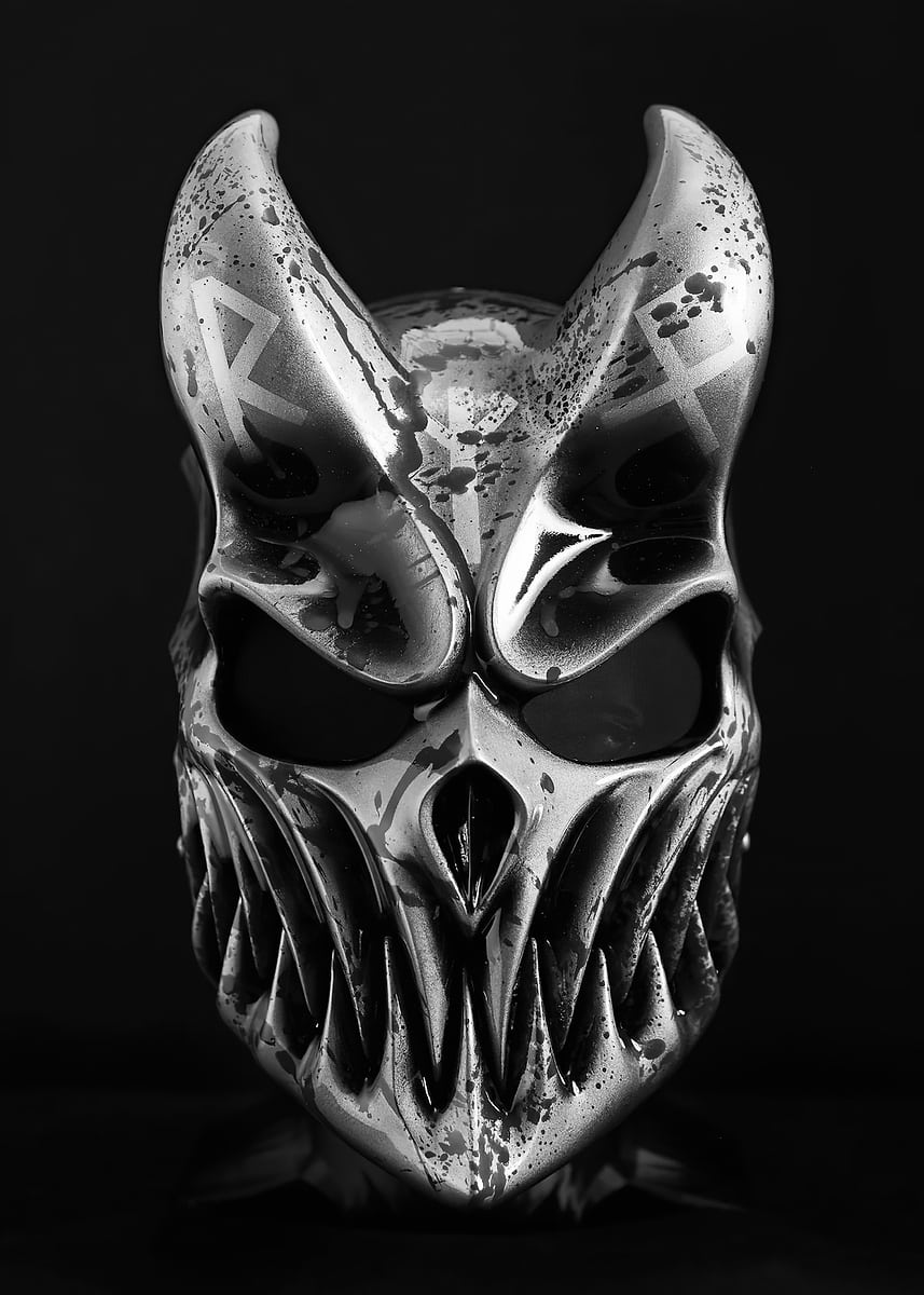 'Slaughter to prevail Mask' Poster, picture, metal print, paint by ...