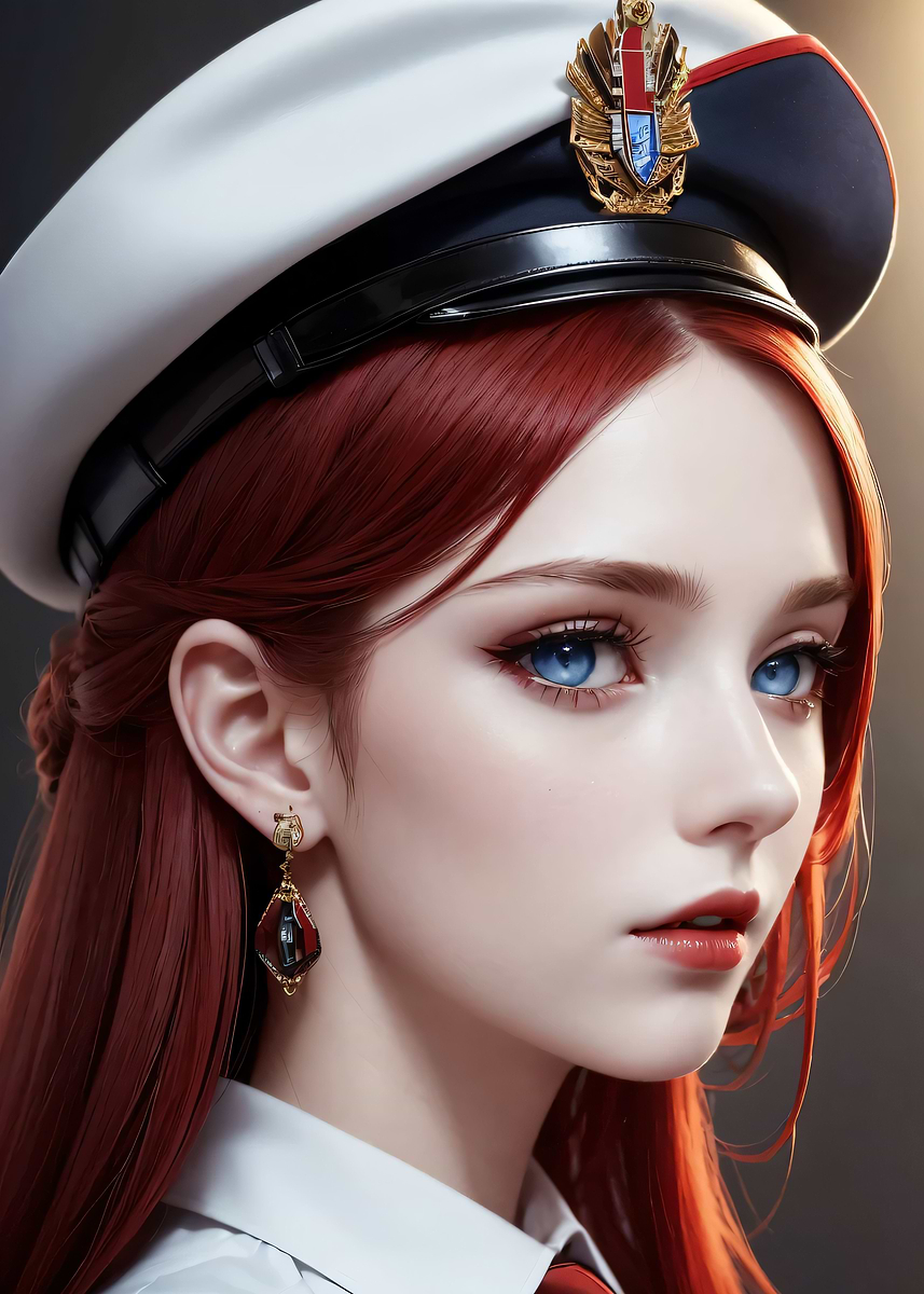 'Anime of Flight Attendant' Poster, picture, metal print, paint by ...