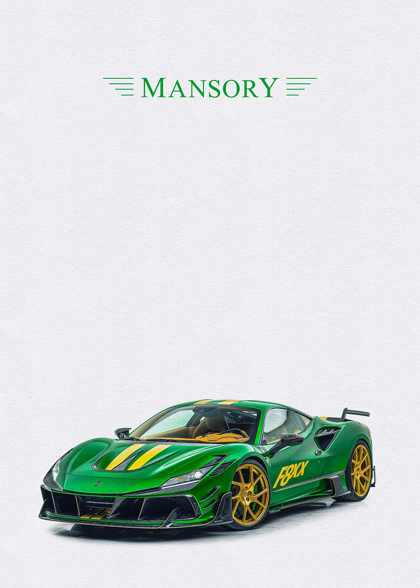 'MANSORY F8XX' Poster, picture, metal print, paint by Lee Rocks | Displate