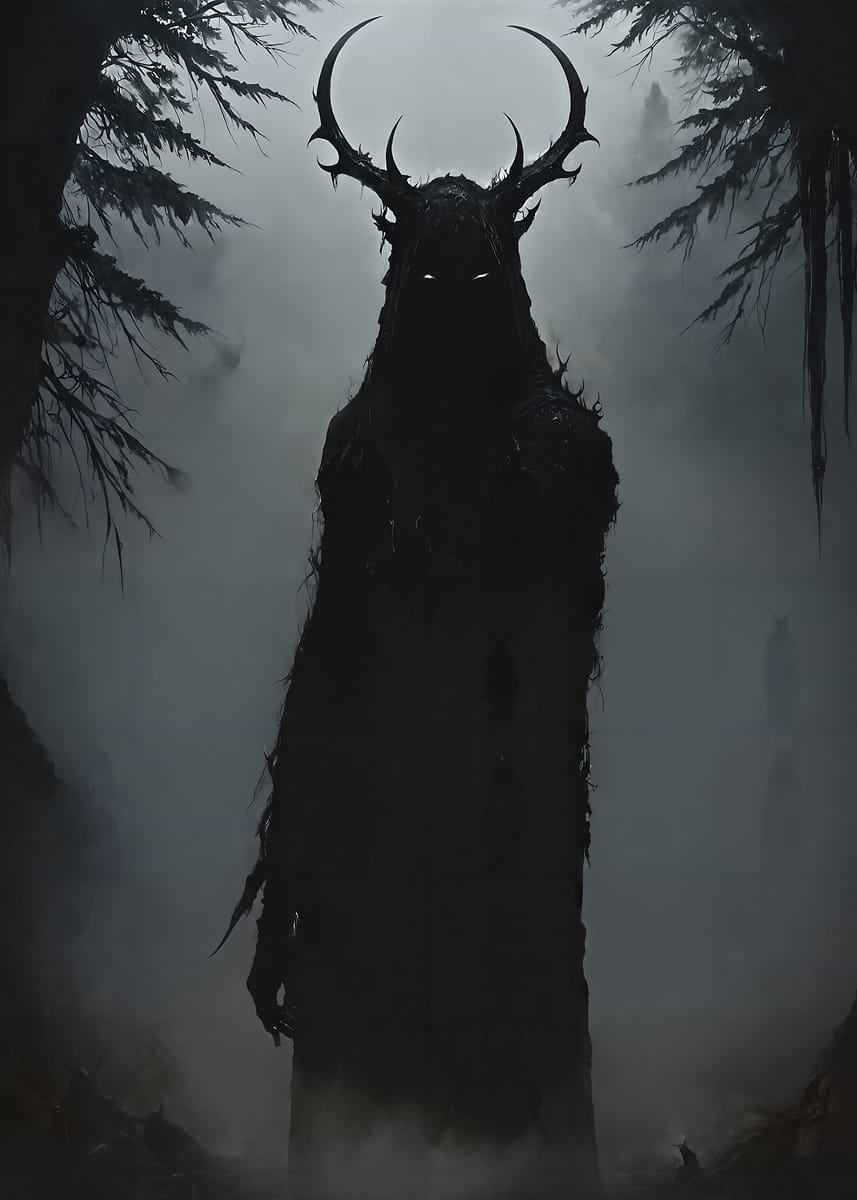 'forest demon' Poster, picture, metal print, paint by goar | Displate