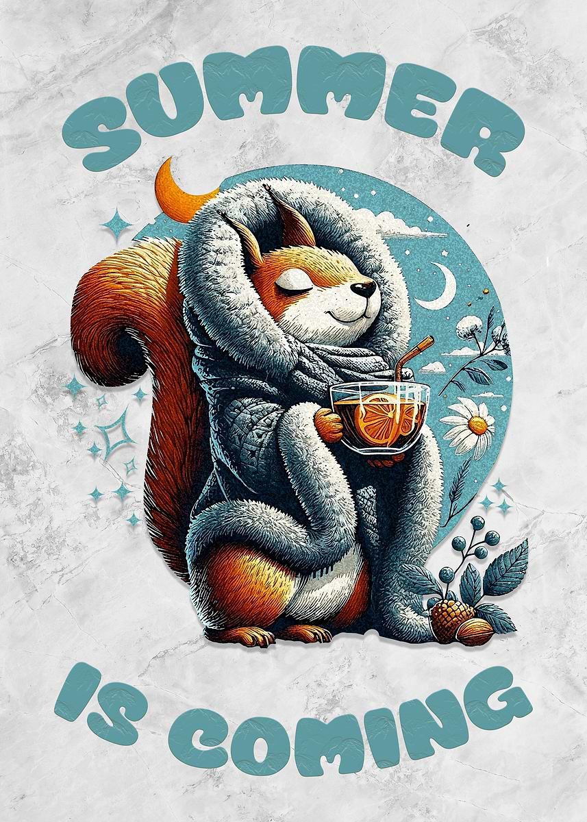 'Summer is Coming' Poster, picture, metal print, paint by Colorize ...