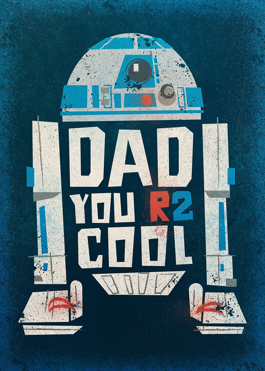 'You R2 Cool' Poster, picture, metal print, paint by Star Wars | Displate