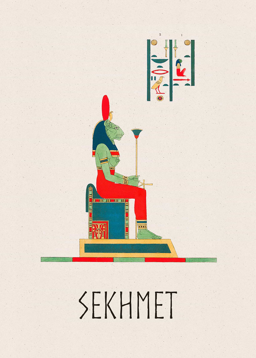 'Egyptian mythical Goddess ' Poster, picture, metal print, paint by ...