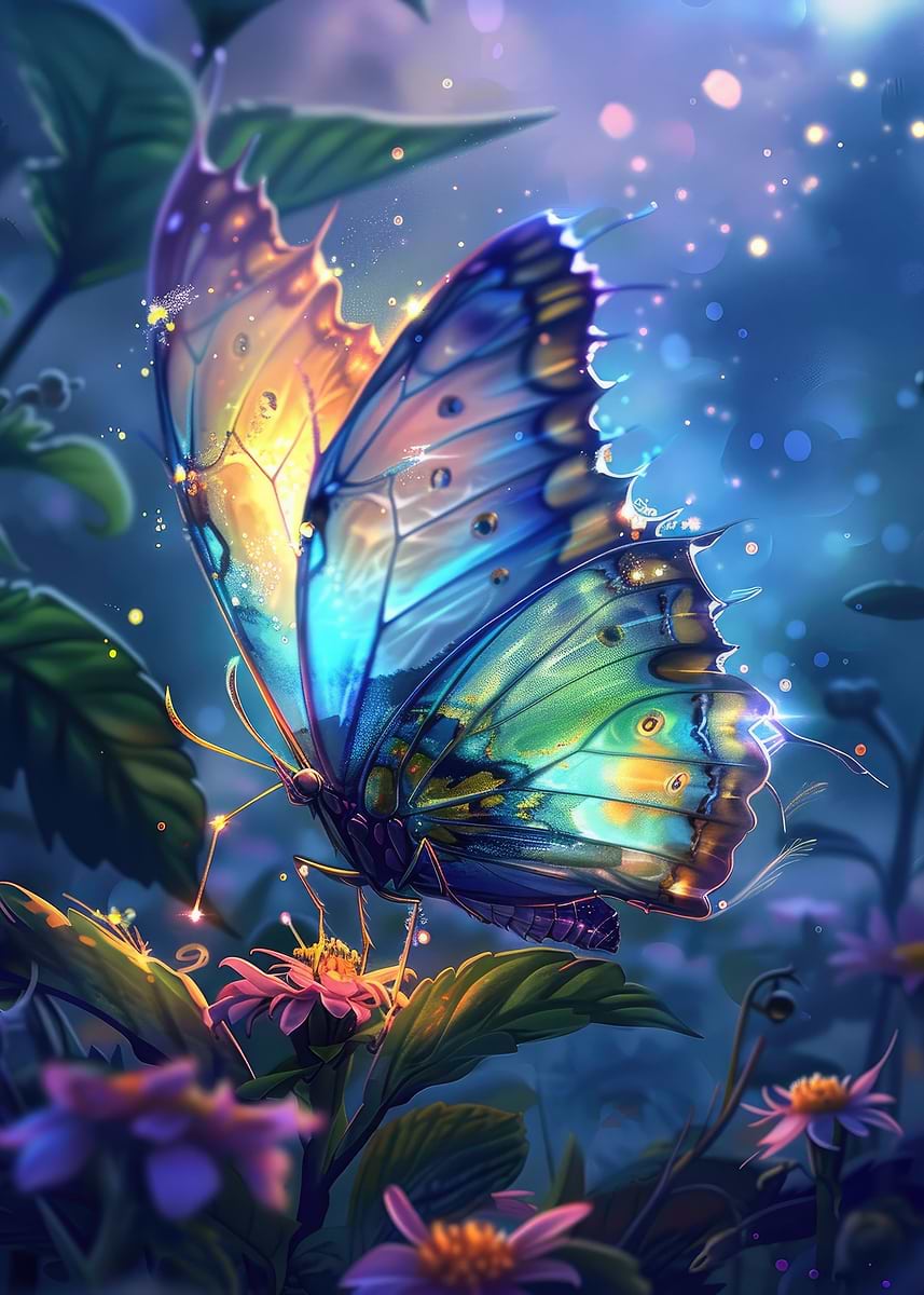 'Psychedelic Butterfly' Poster, picture, metal print, paint by Ilyrin ...