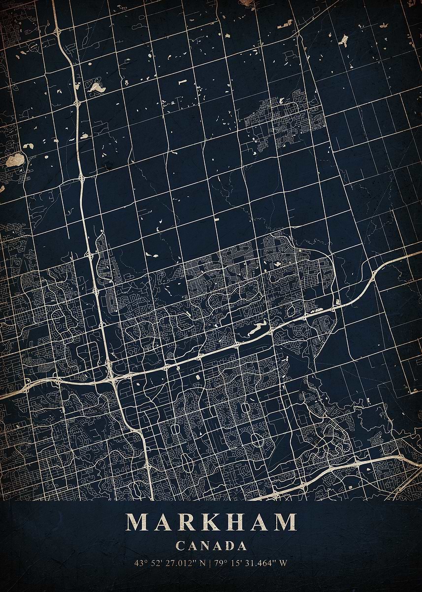 'Markham Canada' Poster, picture, metal print, paint by Kenzo Acelis ...
