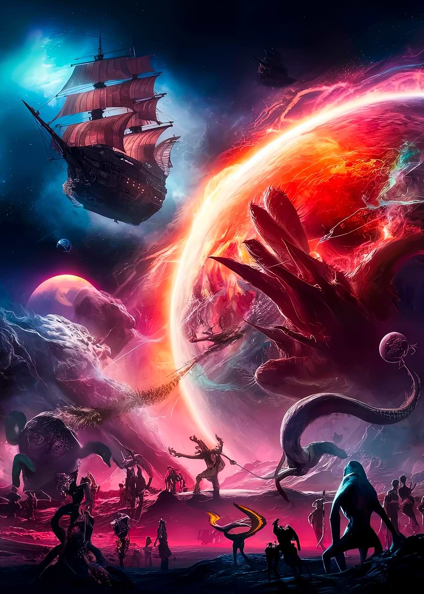 'Cosmic life form' Poster, picture, metal print, paint by James Garcia ...