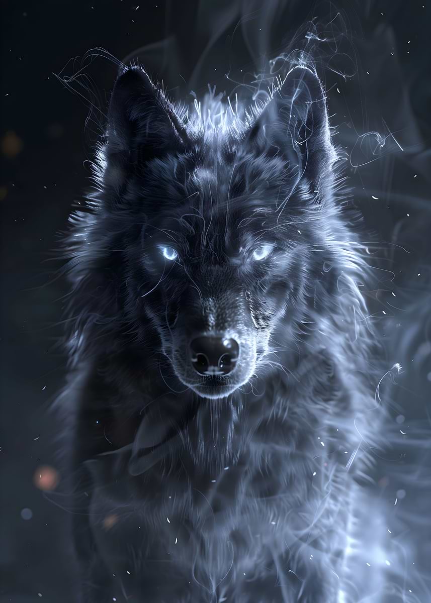 'Ethereal Wolf' Poster, picture, metal print, paint by Dennex Designs ...