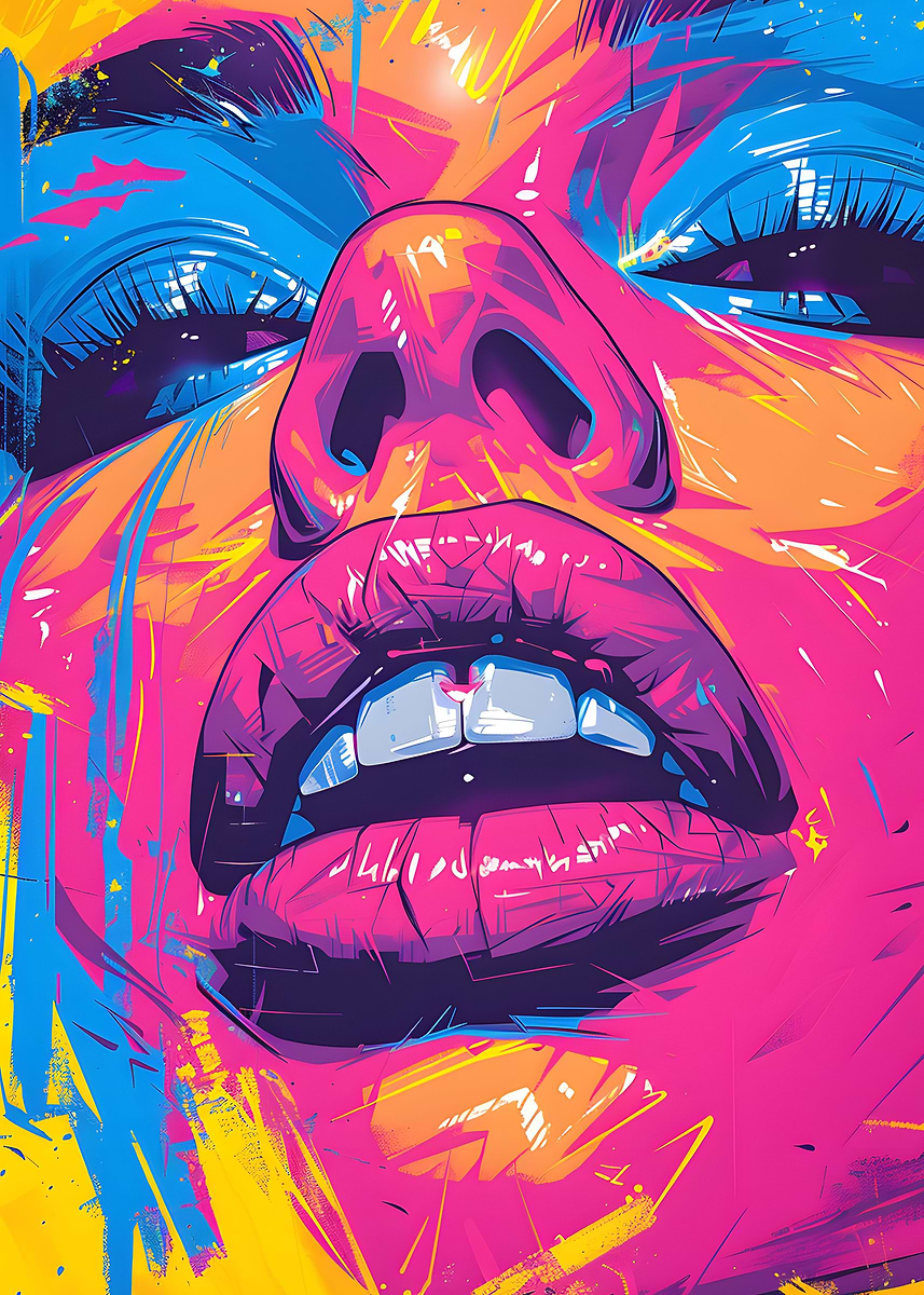 'Overwhelming Intentions' Poster, picture, metal print, paint by Bruno ...
