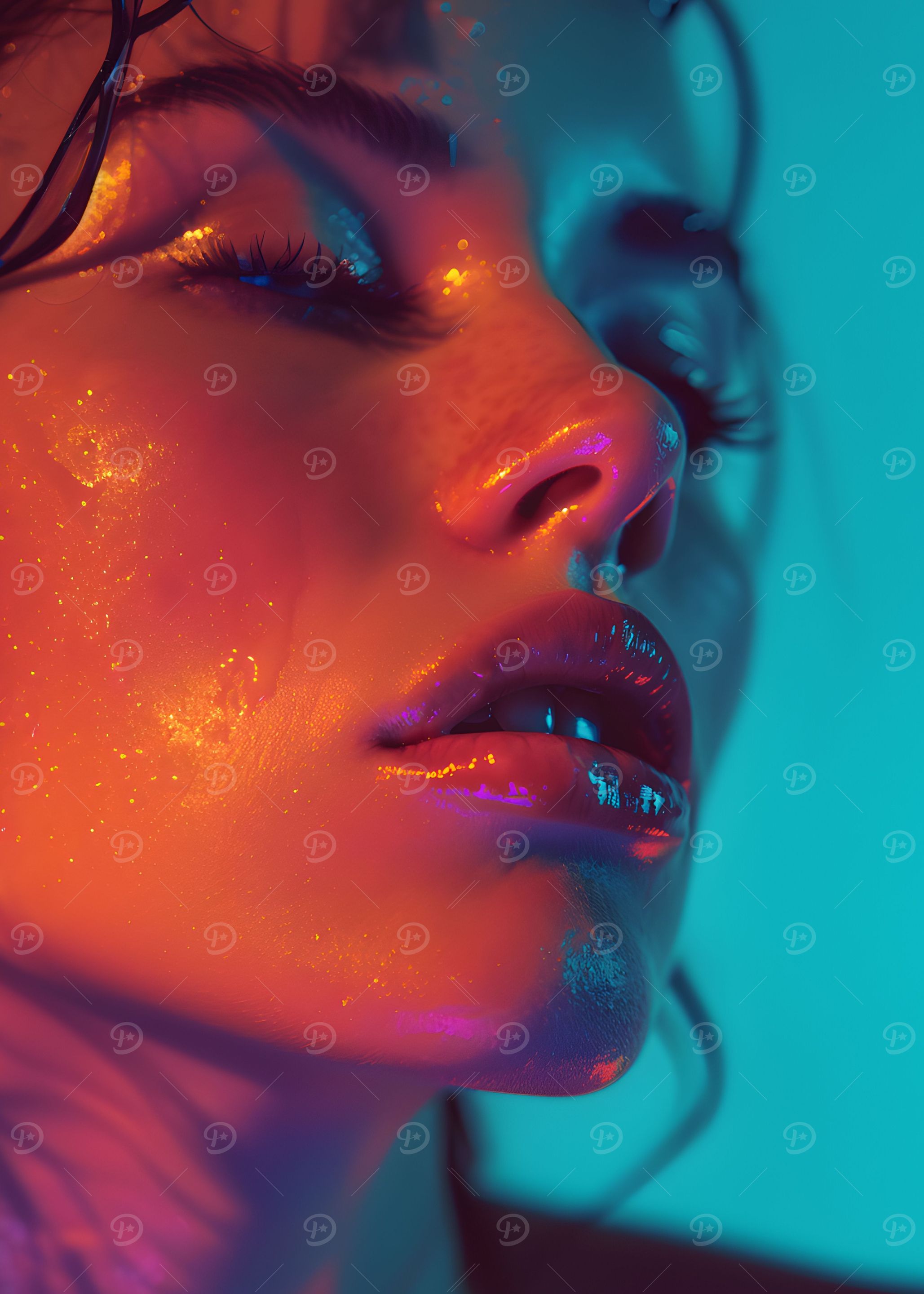 'Neon Allure' Poster, picture, metal print, paint by Bruno Martins ...